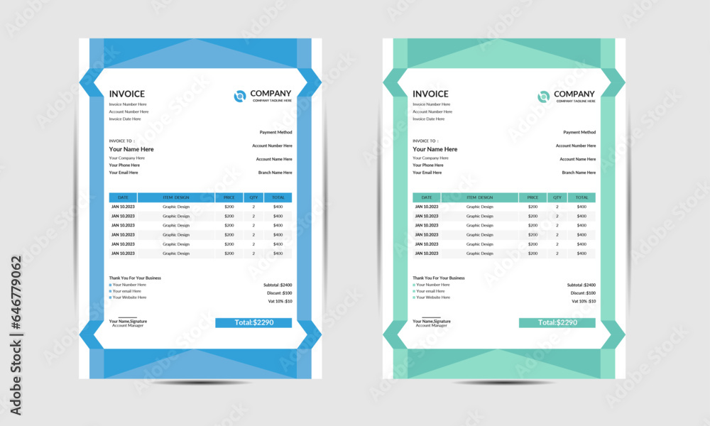 Flyer design for company and business etc. Brochure design with two ...