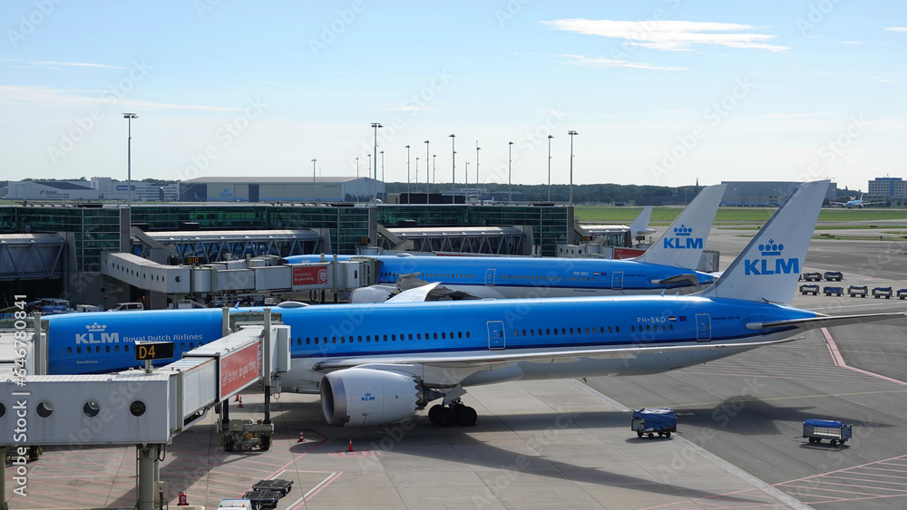 Schiphol, The Netherlands - August 14 2023: A Boeing 787-10 airplane ...