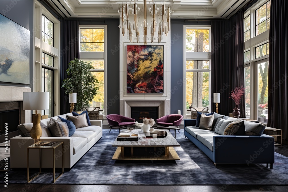 beautiful home interior design ideas stylish living room vibrant color ...