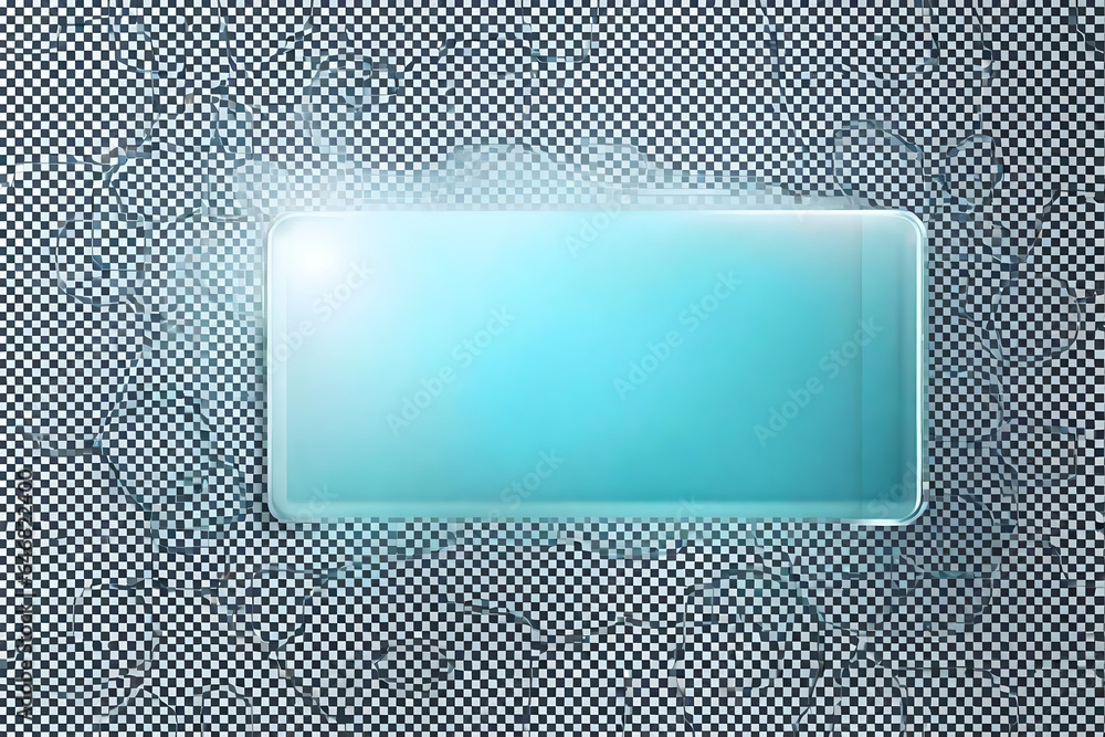 Glass rectangle in vector format over a transparent background ...