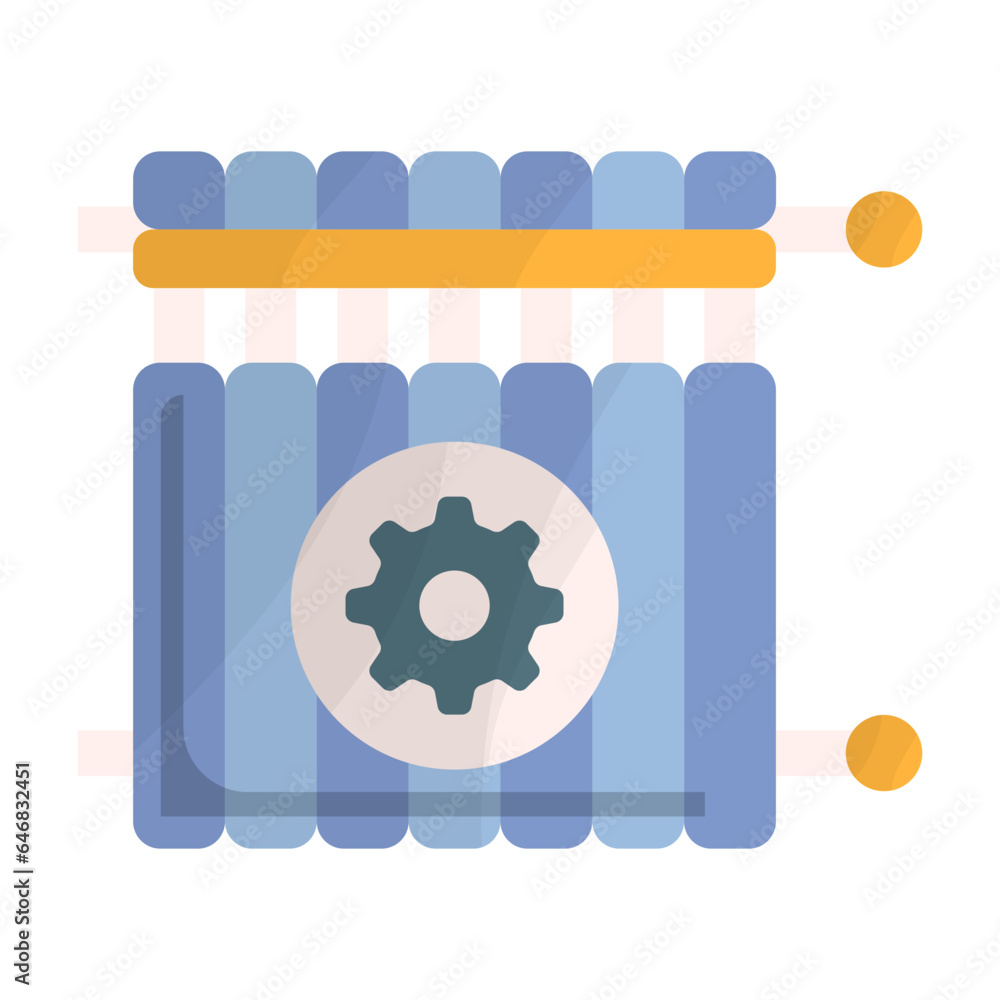 Hybrid water geyser concept, Solar Electric Water heating vector color ...