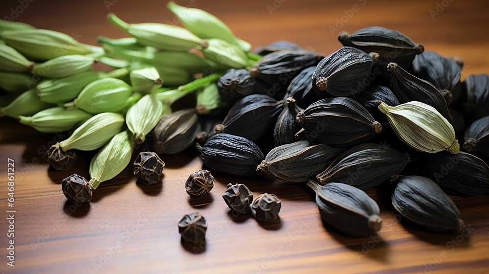 Black Cardamom - A Bold Spice in Asian Cuisine with Generative AI Stock ...