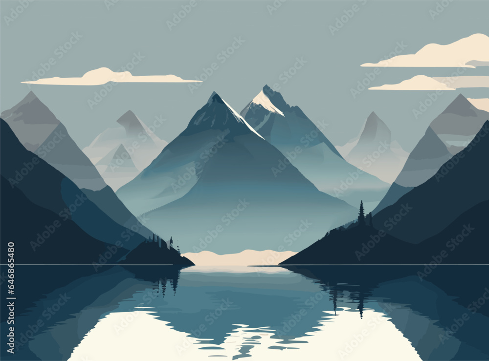 vector background image that evokes a sense of serenity and balance ...