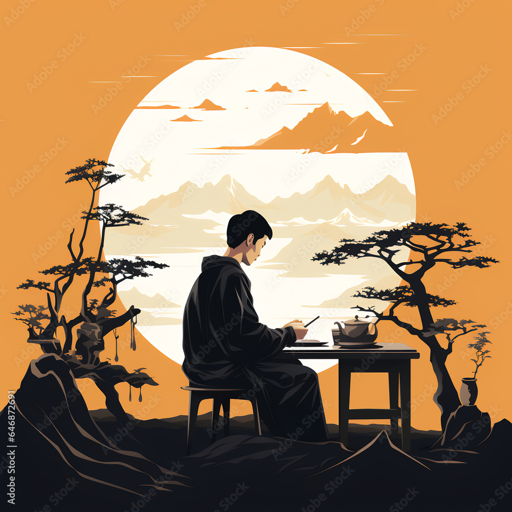 In a beautifully crafted Korean - inspired design, a vector ...