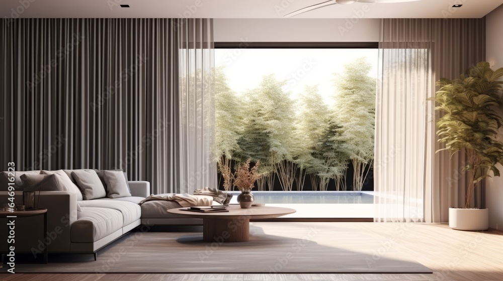 Foto de contemporary apartment home interior design background concept ...