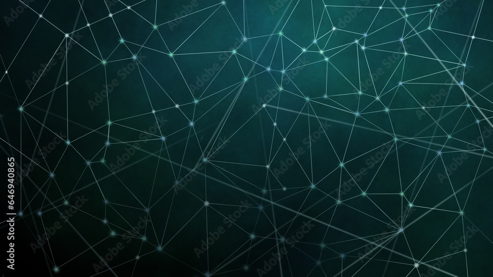machine learning and neural network concept. Abstract technology ...