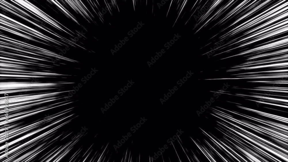 Comic-style loop effect line frame with an alpha channel on a ...