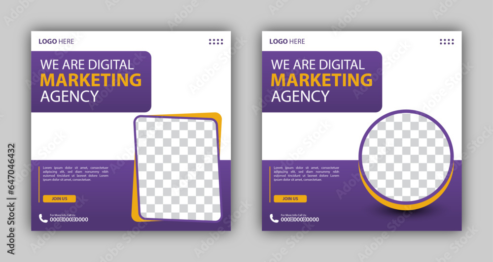 Corporate and digital business marketing promotion post design or ...