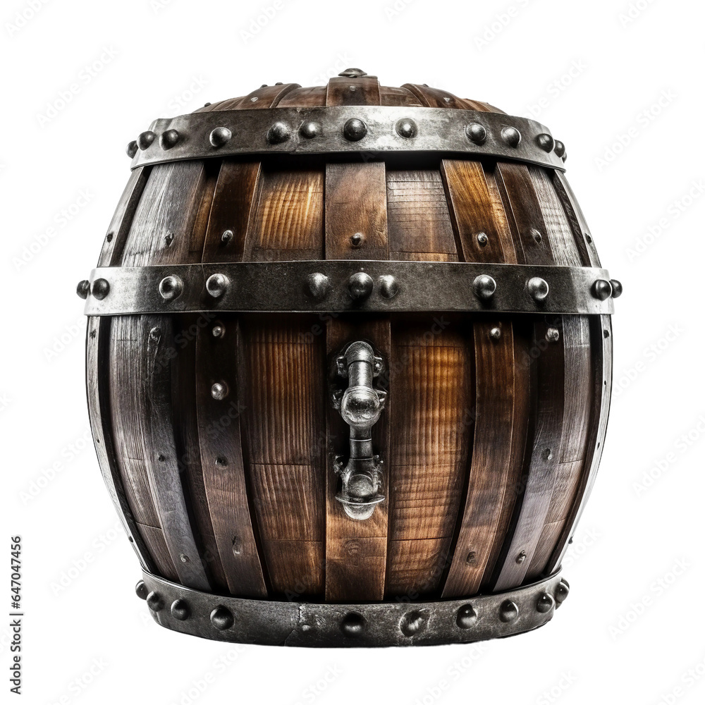 white background, isolated gunpowder barrel, generative AI Stock Photo ...