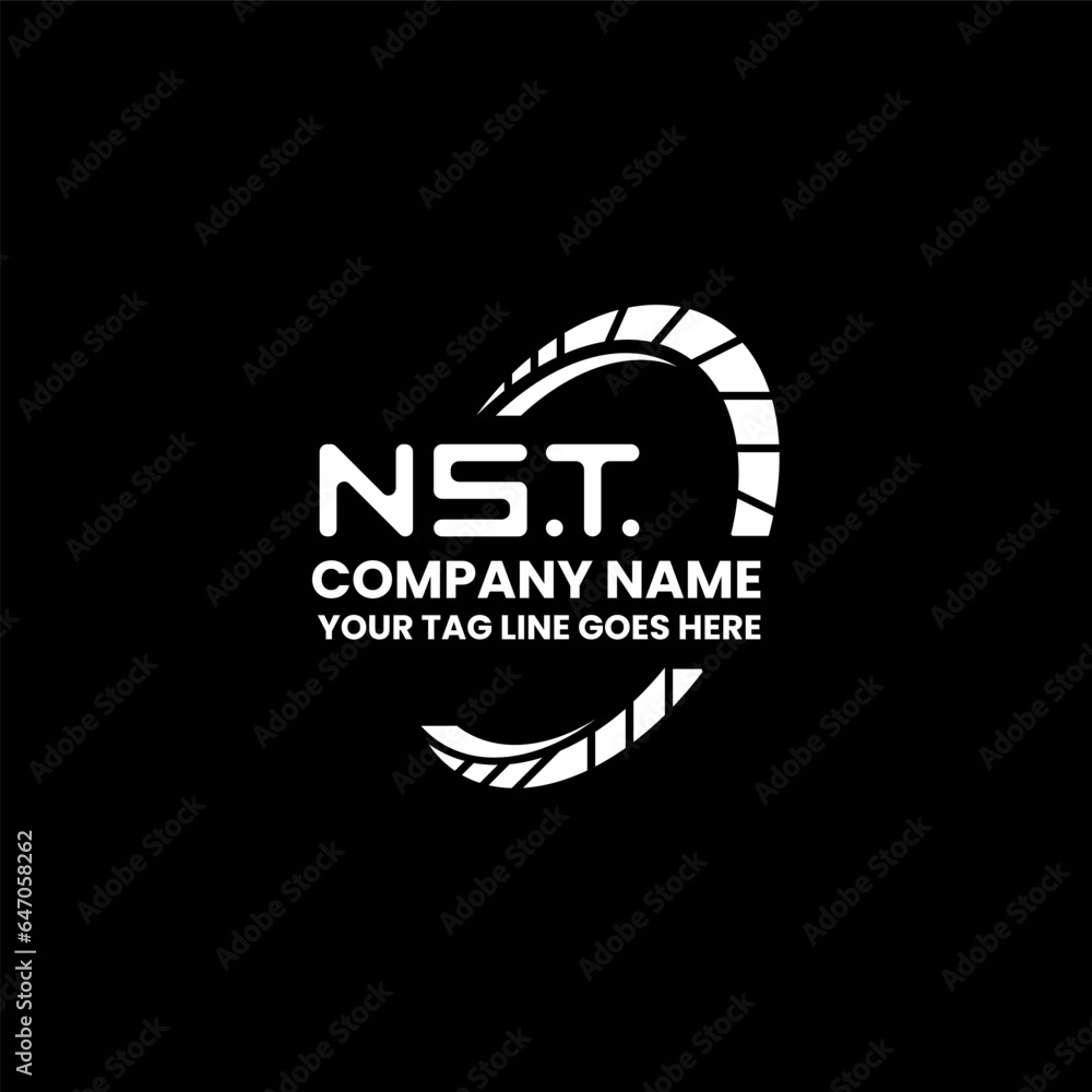 NST letter logo vector design, NST simple and modern logo. NST ...