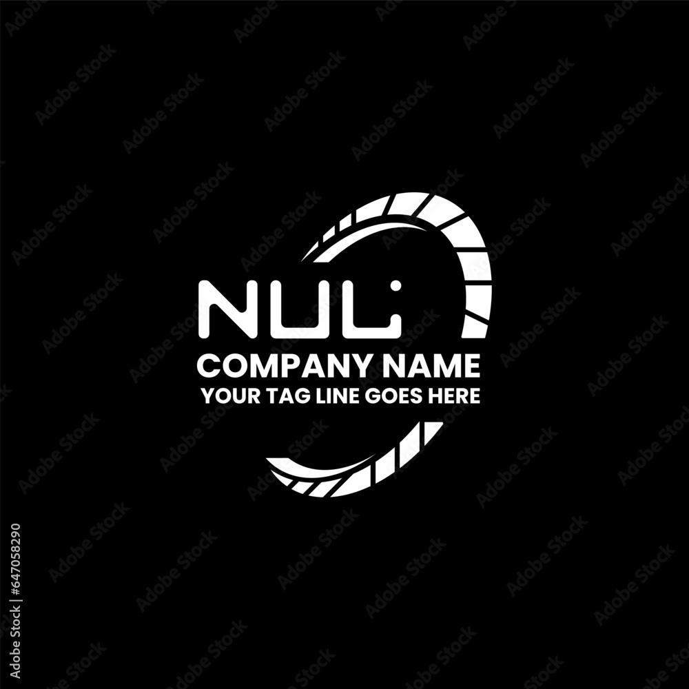 NUL letter logo vector design, NUL simple and modern logo. NUL ...