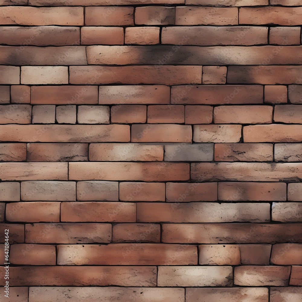 Seamless pattern that emulates the appearance of a brick wall with ...