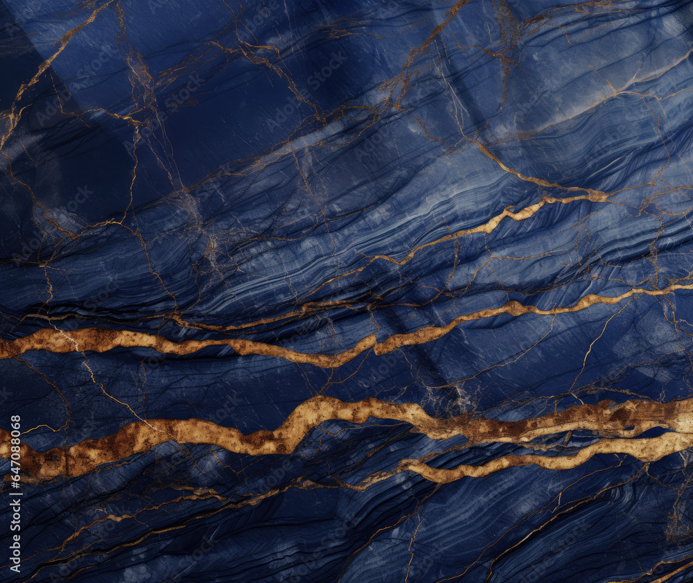 vibrant blue marble surface up close, natural material texture of stone ...