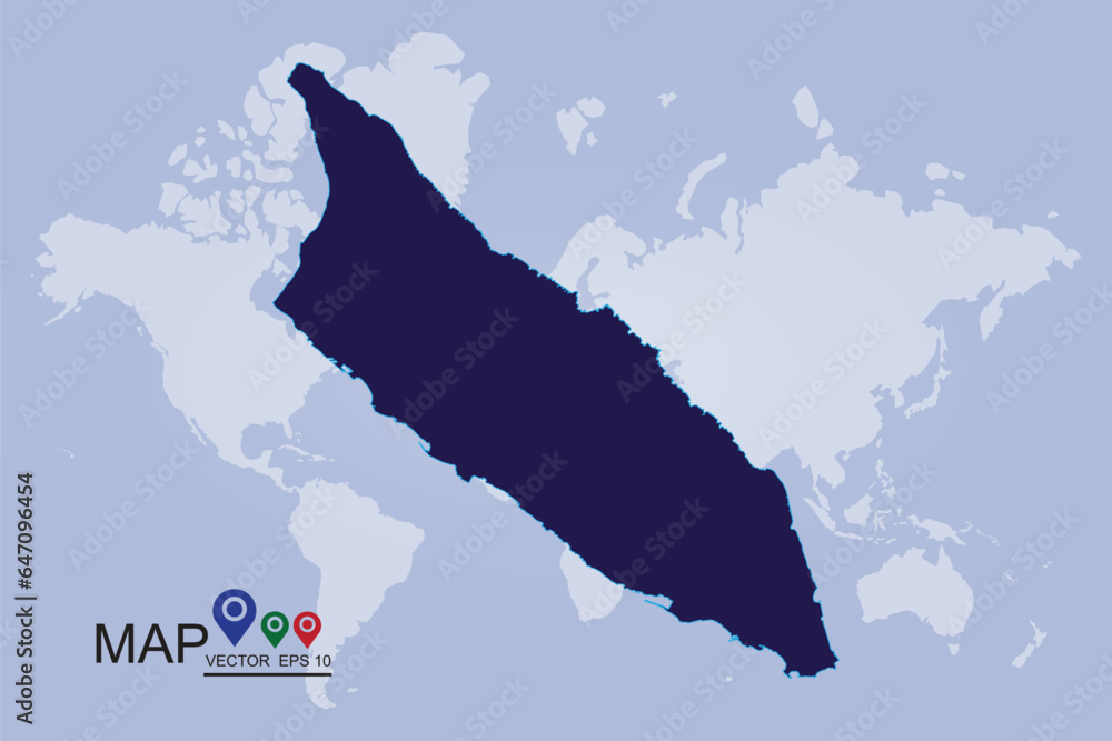 Aruba map - blue pastel graphic background . Vector illustration eps 10 ...