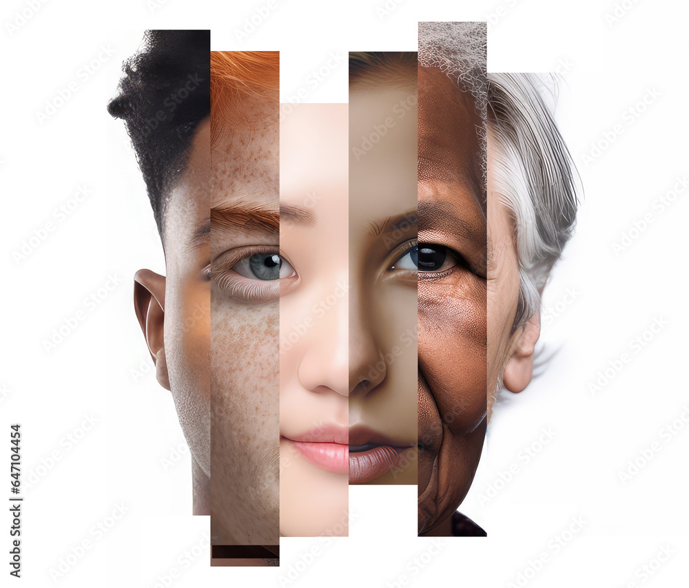 diverse people adults looking at camera concept of cultural ethnic ...