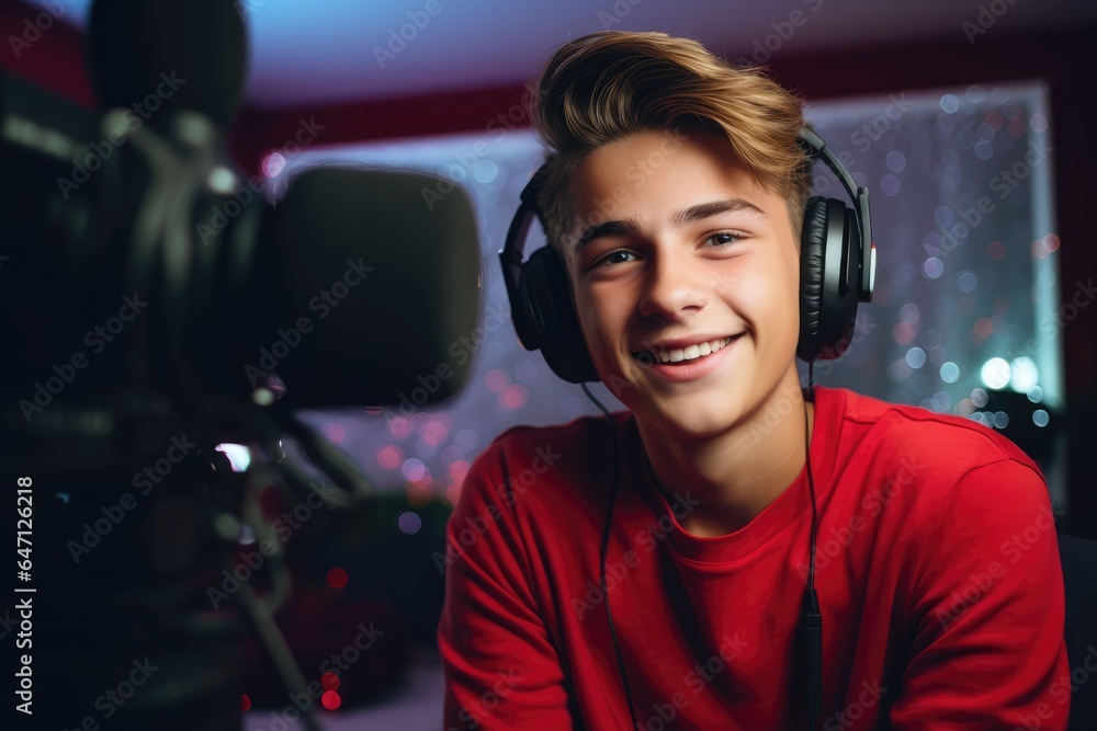 Streamer Talking to His Subscribers and Viewers on a Live Stream ...