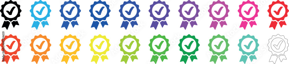 Verified badge profile set. Instagram verified badge. Social media ...