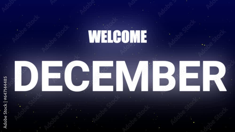 december welcome december happy new year animated lettering text black ...