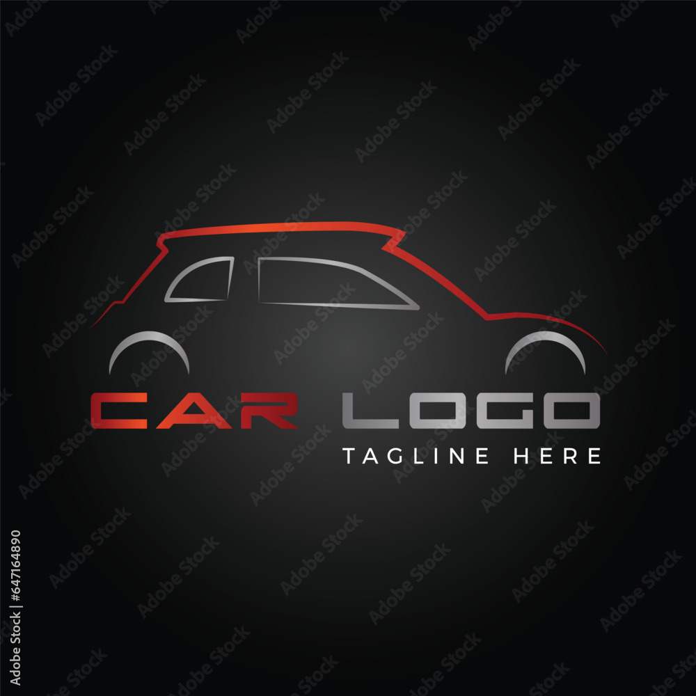 Modern outline Car logo for all the automobile nd auto detailing ...