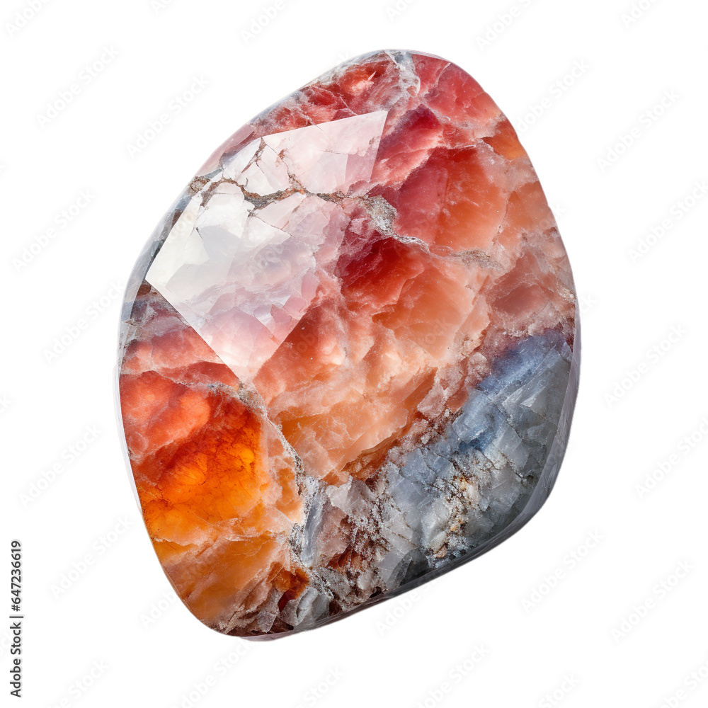 top view of sparkling quartzite rock isolated on a transparent white ...