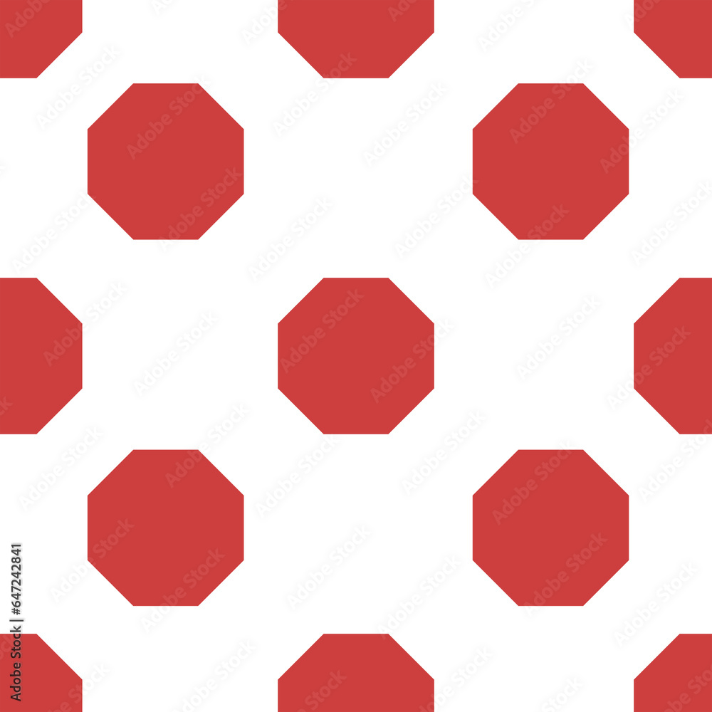 Digital png illustration of red stop sign pattern on transparent ...