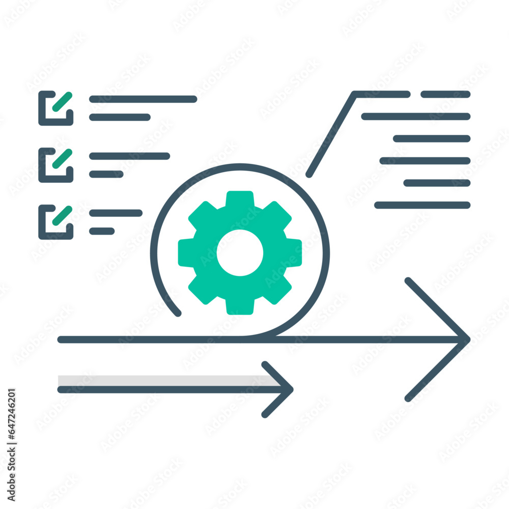 Vector icon for Arrow Loop Icon with cog. Arrow in Circular Path icon ...