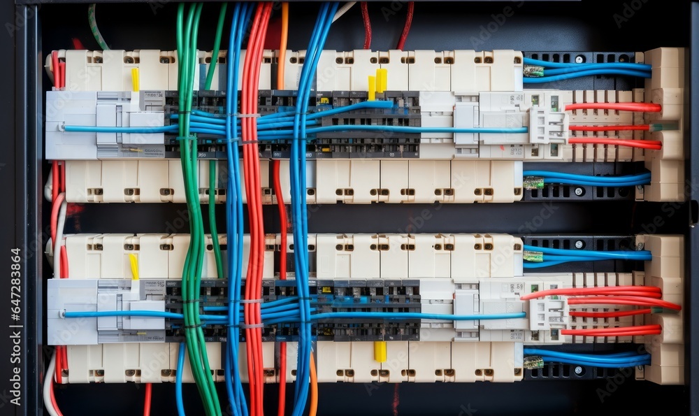 Box for wires of distribution of an electricity, PLC Control panel with ...