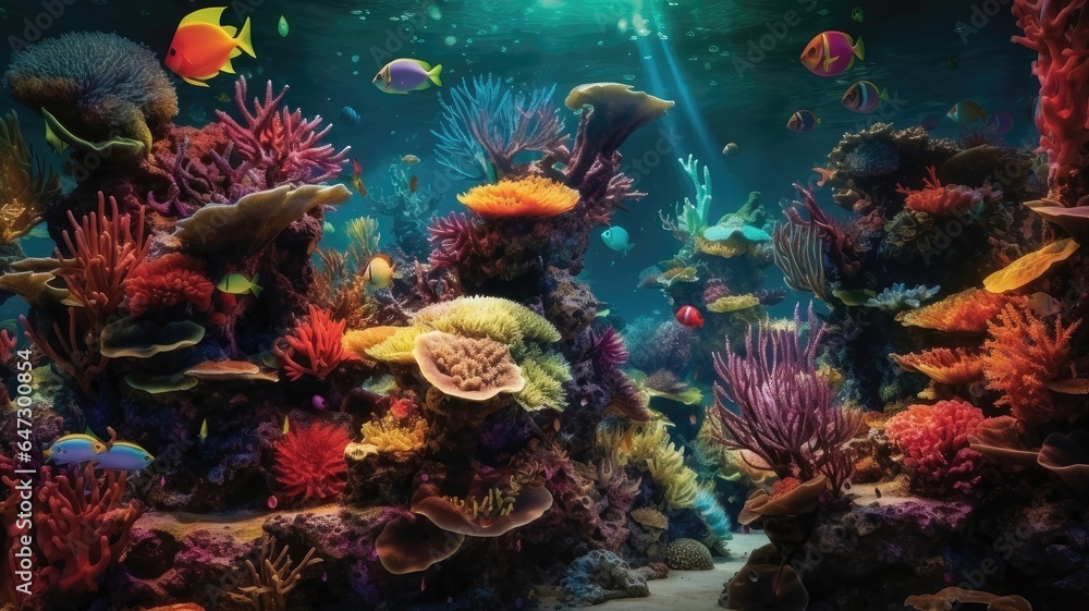Exploring a Surreal Underwater World. Sea Creatures, Coral Reefs, and ...