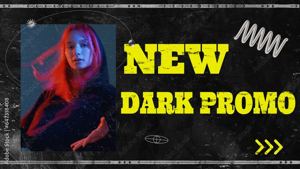 New Dark Promo Stock Template | Adobe Stock