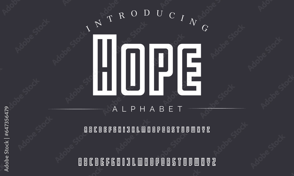 Hope Speed sport alphabet, bold angled and italic letters with dynamic ...
