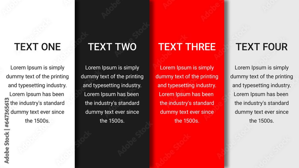 Full-Screen Text Blocks With Color Or Picture Background Options Stock ...