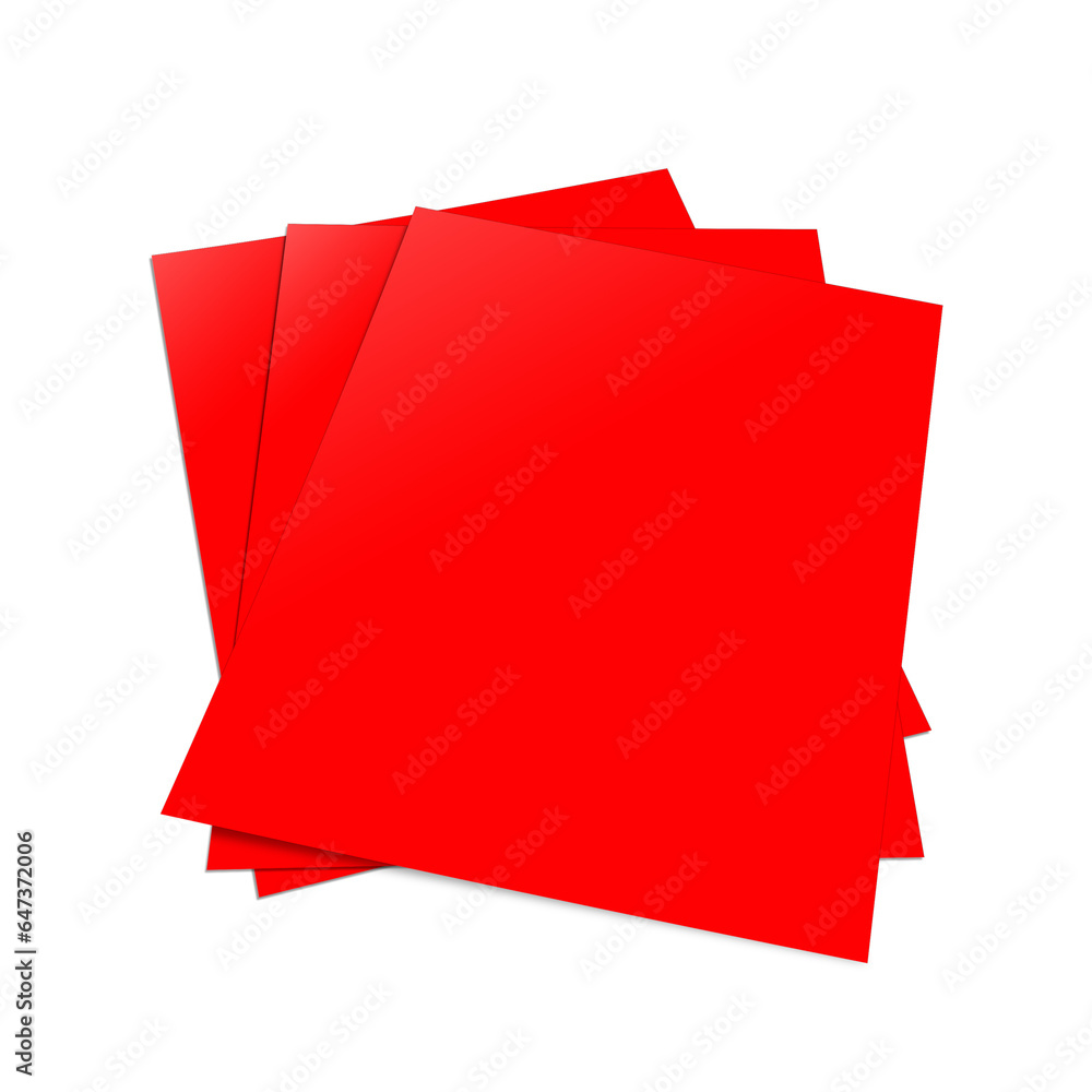Red Reports blank template for presentation layouts and design. 3D ...