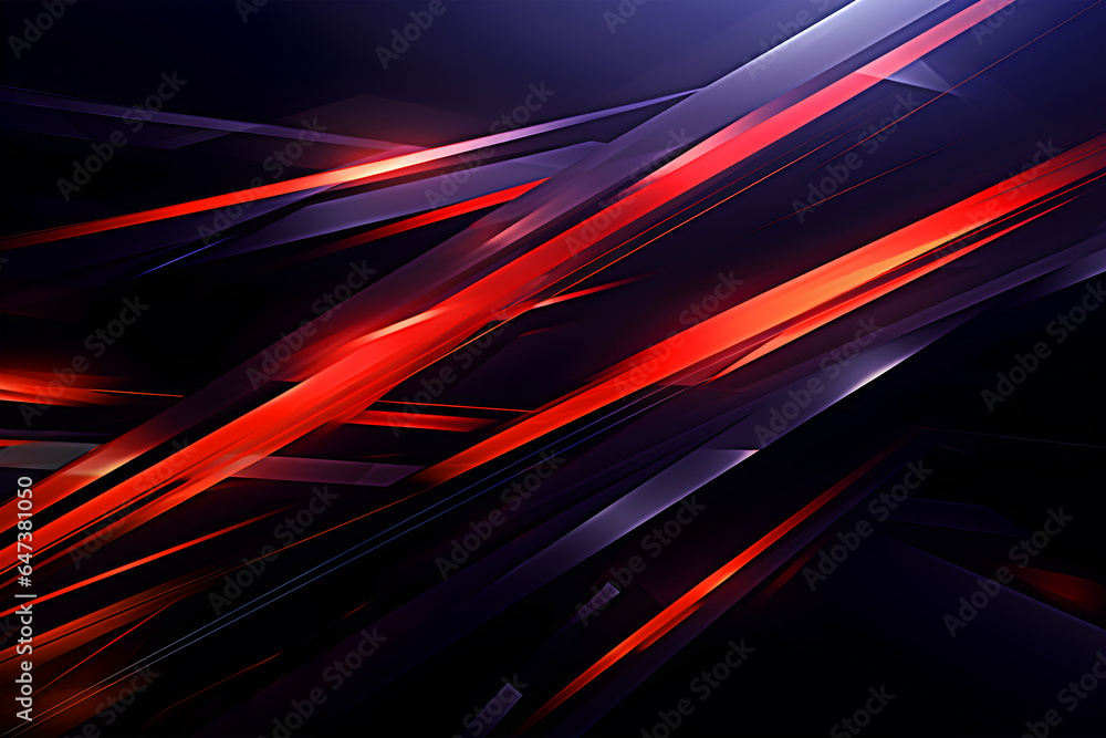 Abstract wallpaper with red and blue on black background. Red and blue ...
