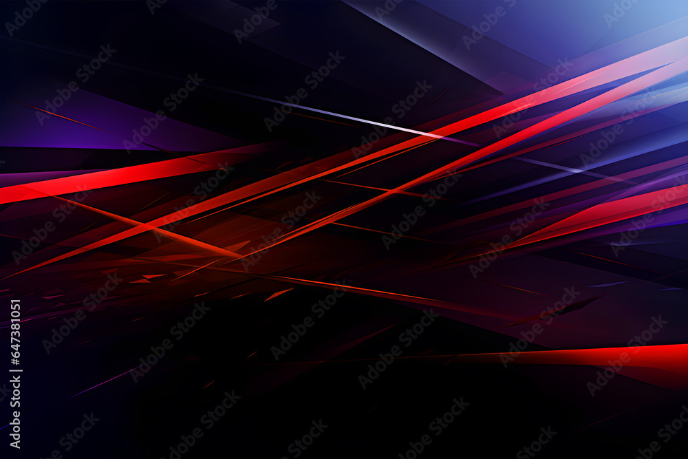 Abstract wallpaper with red and blue on black background. Red and blue ...