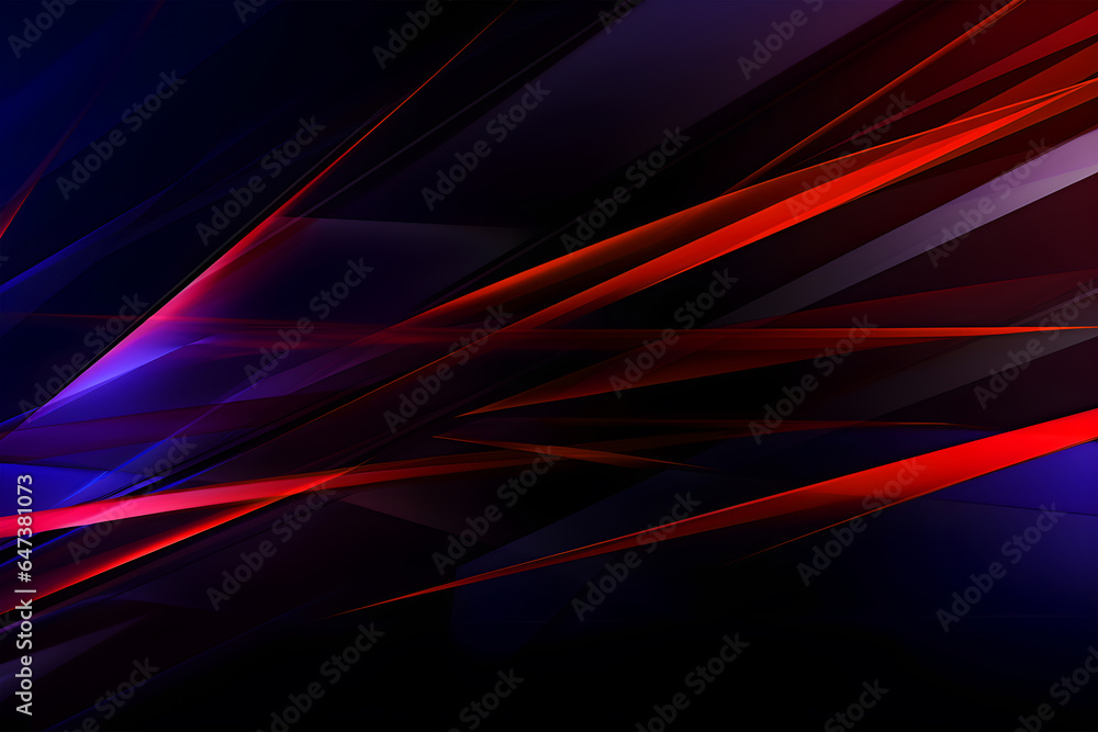 ภาพประกอบสต็อก Abstract wallpaper with red and blue on black background ...