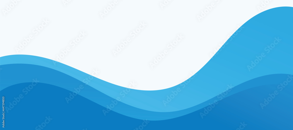 Vector banner template. Abstract wave element for design. Digital ...