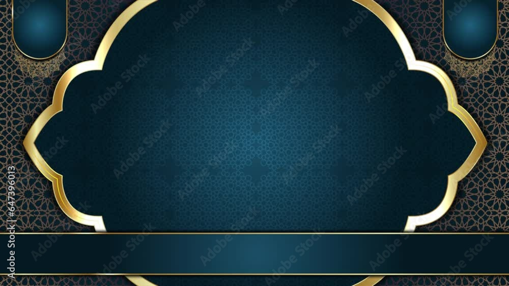 Animated Islamic background for designing Holy Quran recitations ...