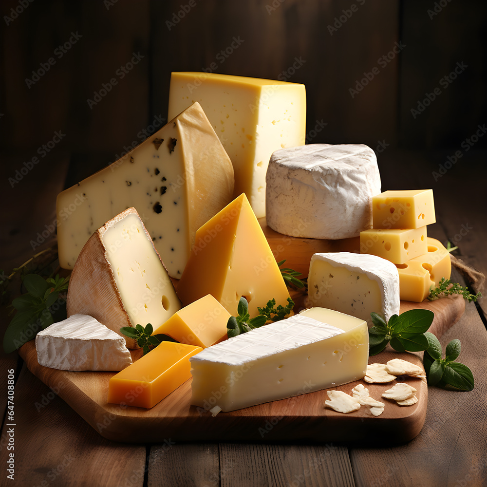 Various types cheese delight the senses with their diverse flavors ...
