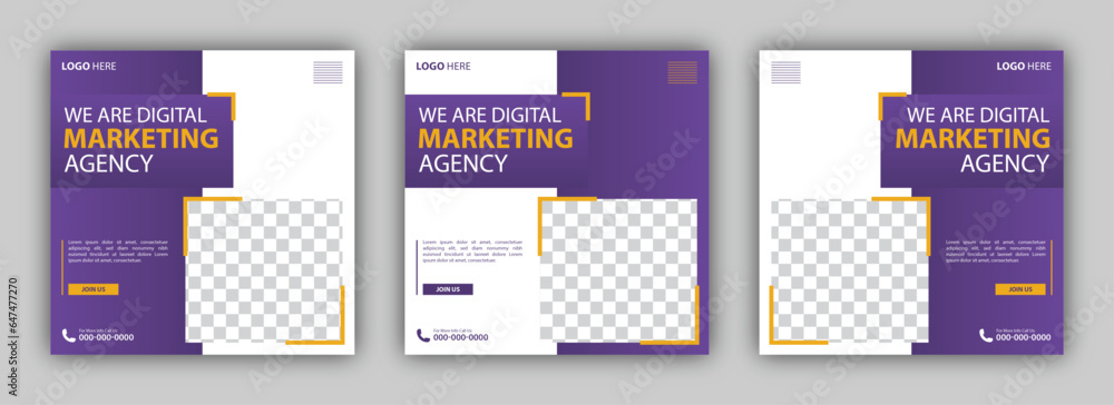 Corporate and digital business marketing promotion post design or ...