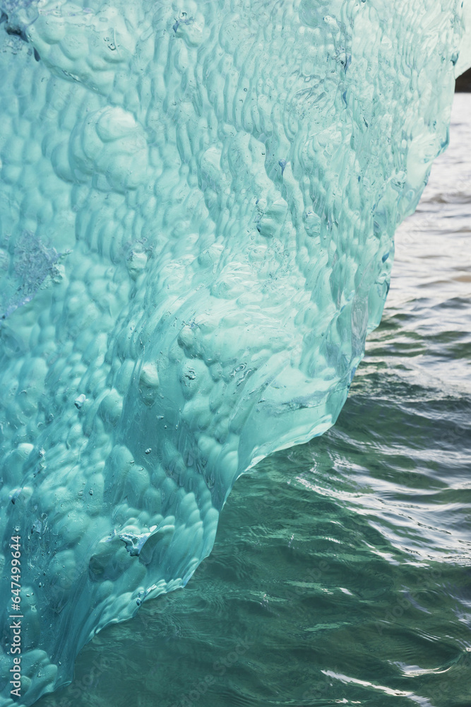 Iceberg Broken Off Mendenhall Glacier Floating In Mendenhall Lake ...