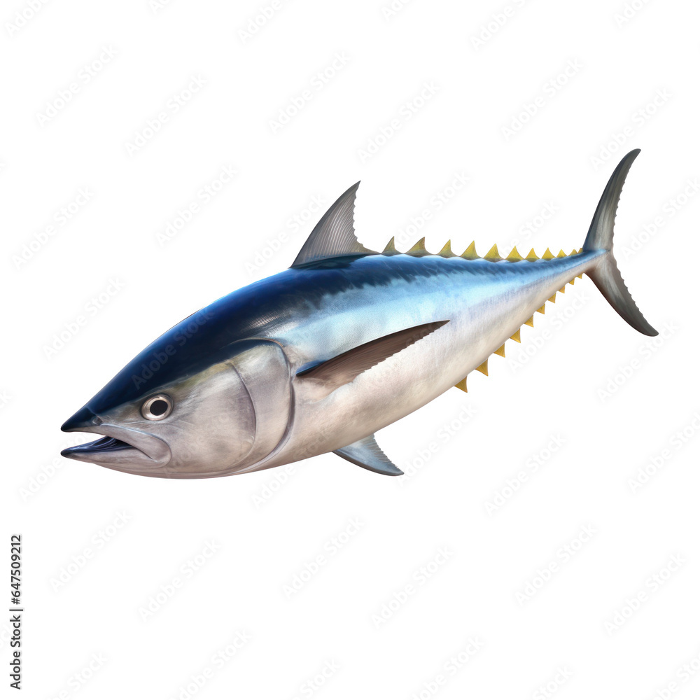 bluefin tuna fish isolated on transparent background Stock Photo ...