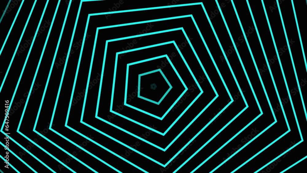 Abstract Looping of a spiral background spinning made in after effects. Black background 4k ...
