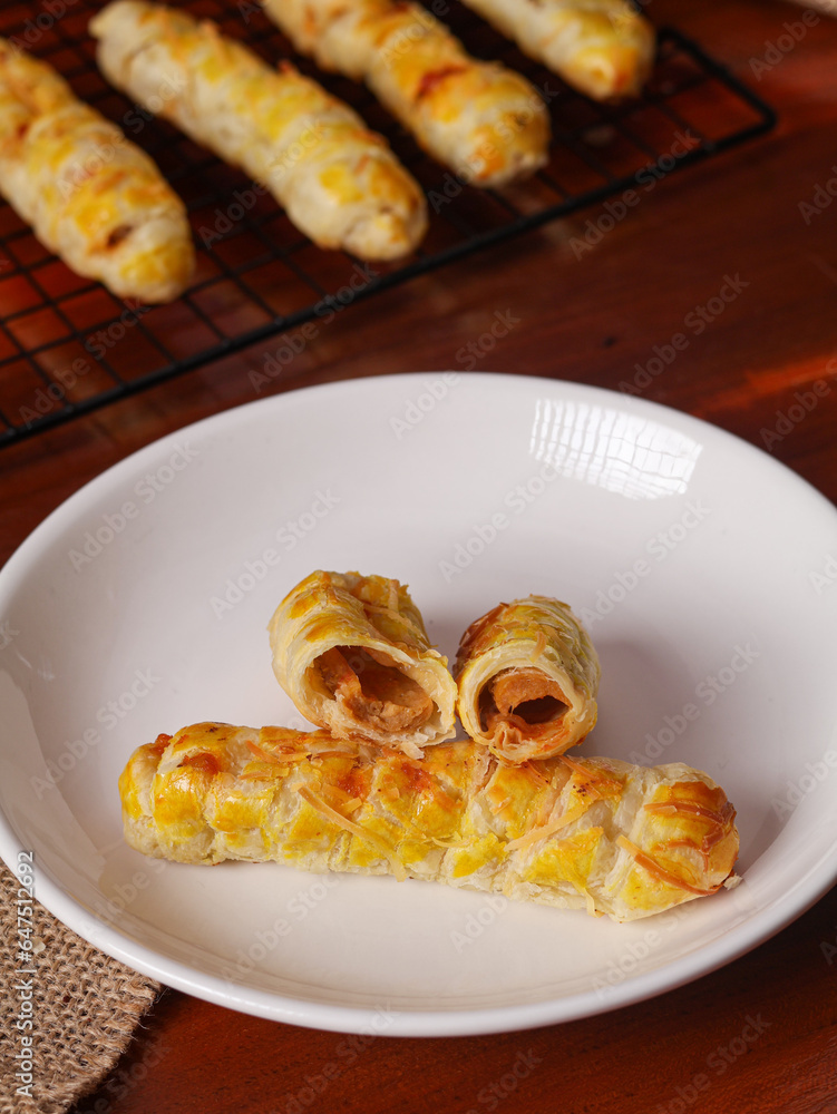 Bolen Pisang or Banana Wrapped in Puff Pastry, Typical Bandung Food ...