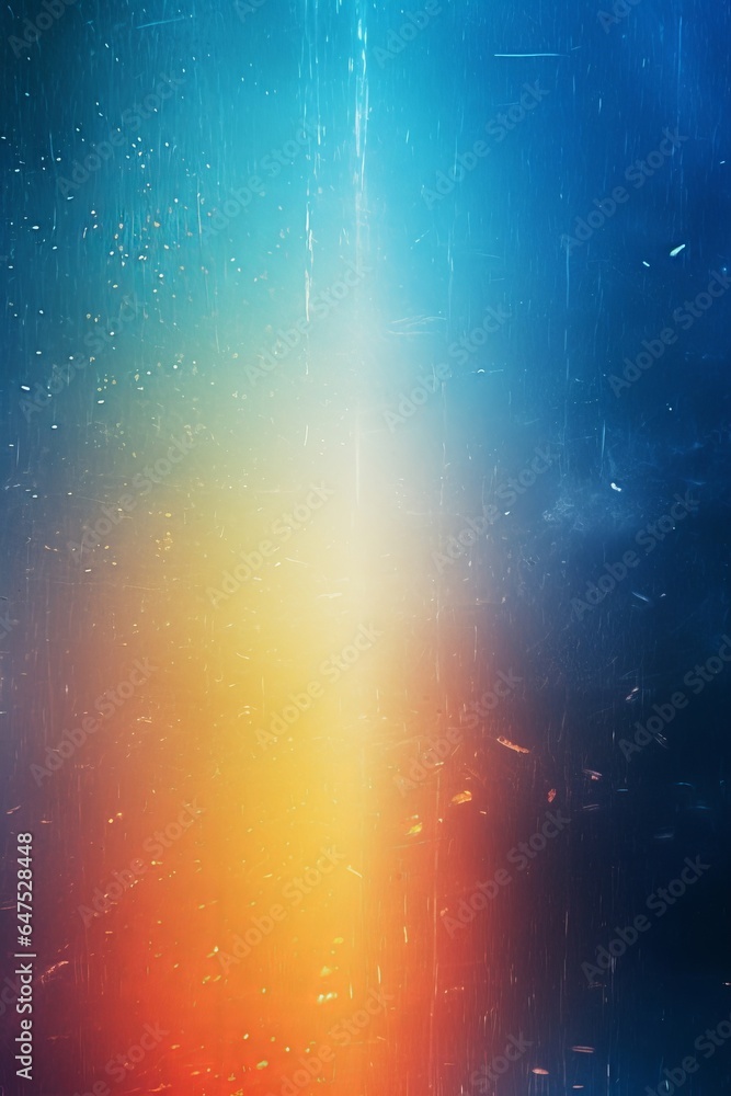 Lens flare background. Dust scratches texture. Blue distressed faded ...