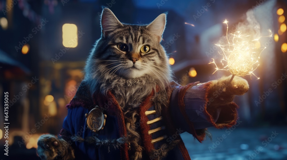 Cat Wizards Spell-casting ensemble Halloween, Background Image,Desktop ...