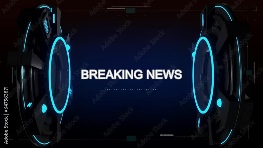 Breaking news animation. Breaking news template. breaking news Studio ...
