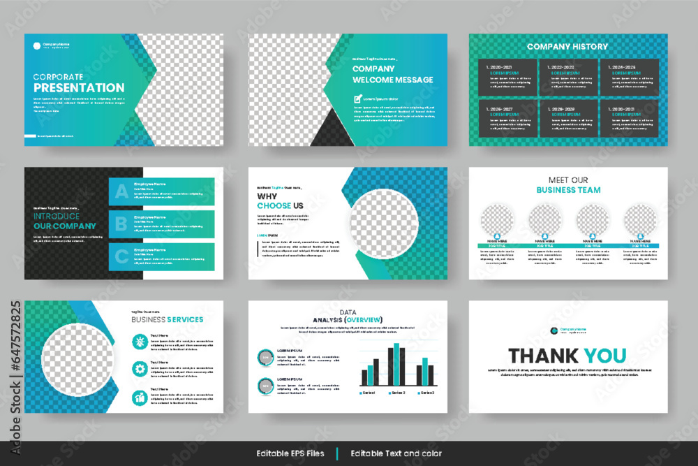 Presentation templates set for business and Business Proposals. Use for ...