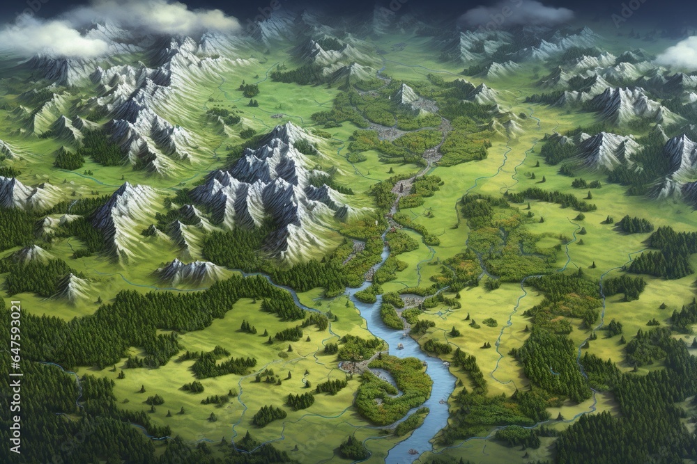 Unveil the mysteries of a fantasy island through this intricate ...