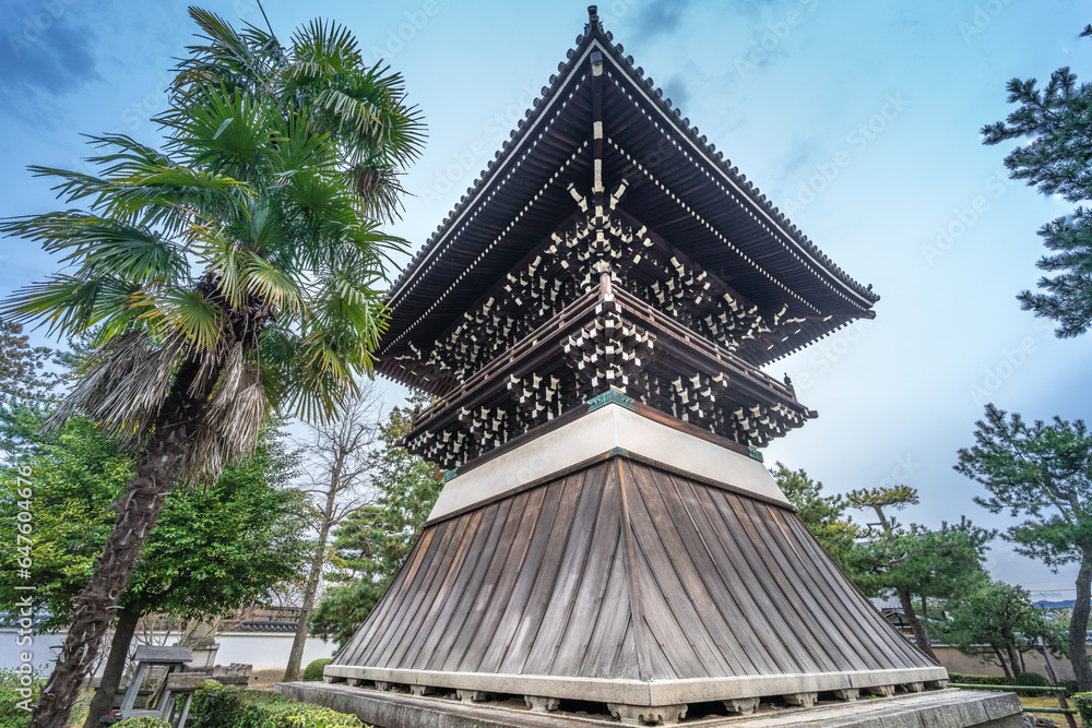 Kyoto, Japan - March 10, 2019 : Shoro Belfry (Bell Tower) of Shokoku-ji ...