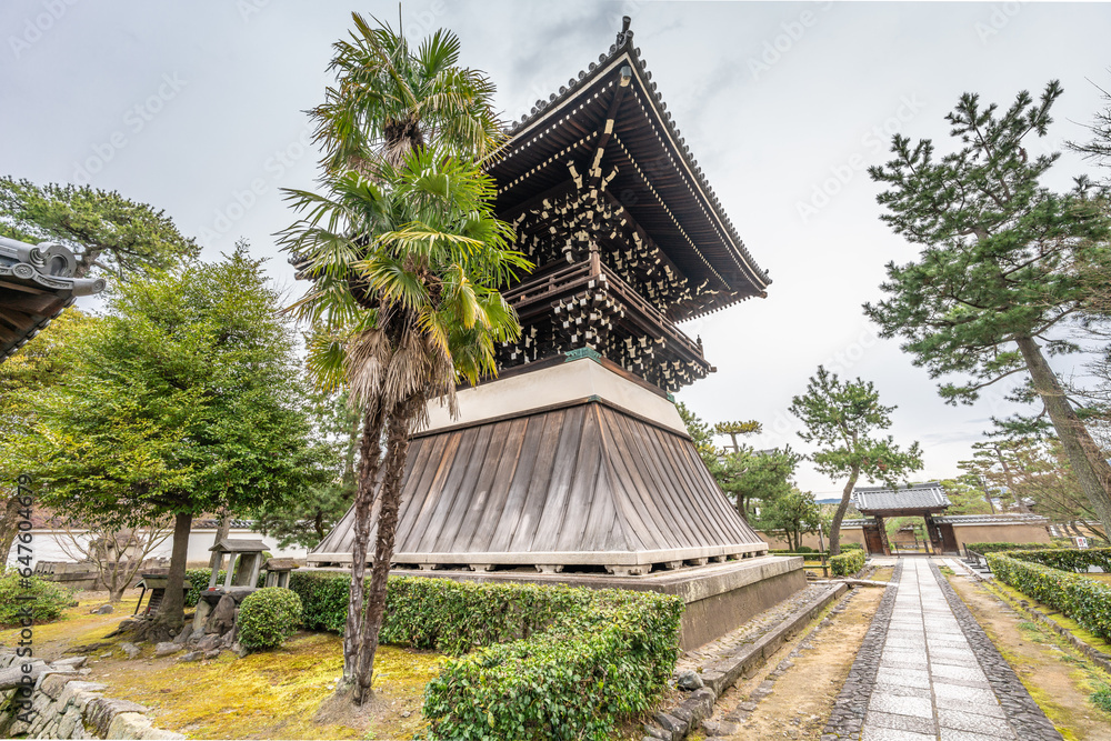 Kyoto, Japan - March 10, 2019 : Shoro Belfry (Bell Tower) of Shokoku-ji ...